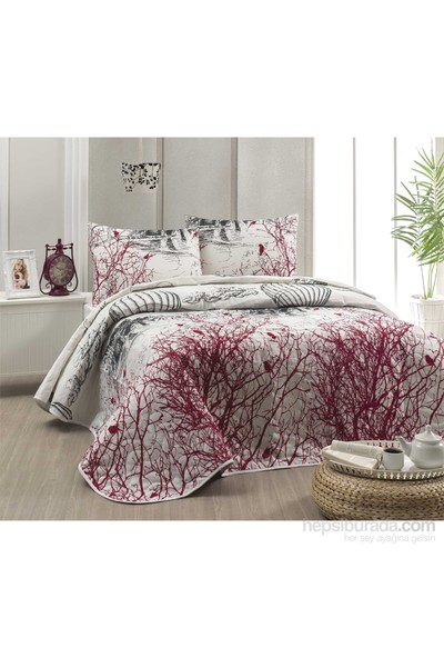 Eponj Home Kapitone Yatak Örtüsü Seti Çift Kişilik Palvin Beyaz Eponj Home Kapitone Yatak Örtüsü Seti Çift Kişilik Palvin Beyaz