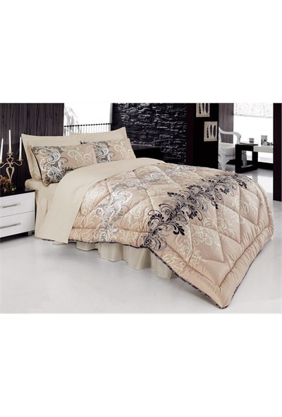 Cotton Box Saten Uyku Seti Çift Kişilik - Cemile Bej