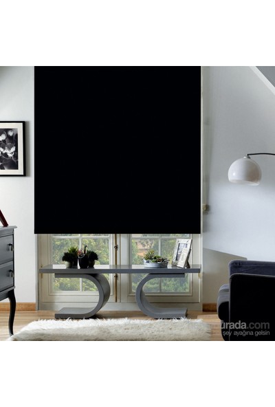 Taç Polyester Stor Perde P-127 Siyah 60X200 Taç Polyester Stor Perde P-127 Siyah 60X200