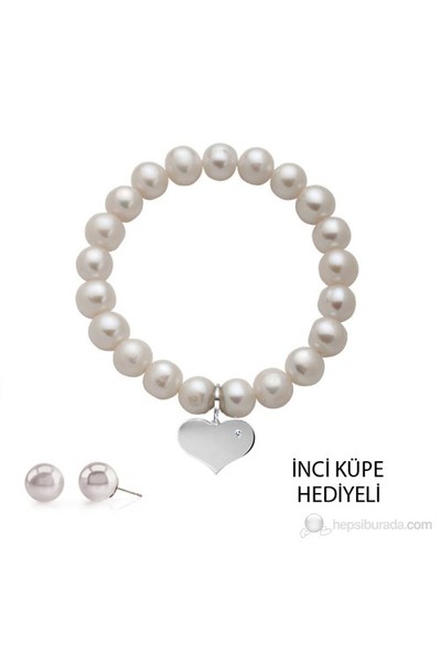 eJOYA Doğal İnci Bileklik - KÜPE HEDİYELİ eJOYA Doğal İnci Bileklik - KÜPE HEDİYELİ