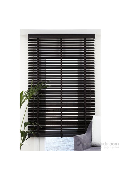 Comforsun 50 Mm Ahşap Jaluzi Perde Siyah 60x200 Comforsun 50 Mm Ahşap Jaluzi Perde Siyah 60x200