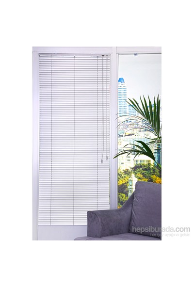 Comforsun 25 Mm Alüminyum Jaluzi Perde Simli Gri 100x200 Comforsun 25 Mm Alüminyum Jaluzi Perde Simli Gri 100x200