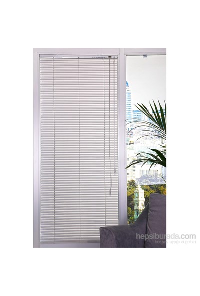 Comforsun 25 Mm Alüminyum Jaluzi Perde Parlak Gri 60x200 Comforsun 25 Mm Alüminyum Jaluzi Perde Parlak Gri 60x200