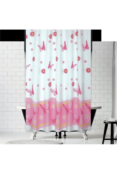 Zethome Jackline Banyo Duş Perdesi 6020 Çift Kanat 2x120x200