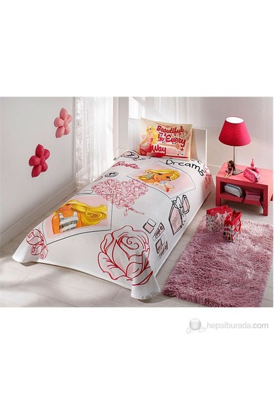 Taç Lisanslı Tek Kişilik Tap Pike Takımı Barbıe Sweet Dreams Taç Lisanslı Tek Kişilik Tap Pike Takımı Barbıe Sweet Dreams