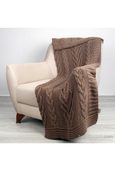 Betireshome Örgü Battaniye Moka