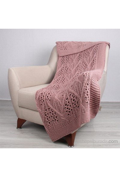 Betireshome Örgü Battaniye Pudra