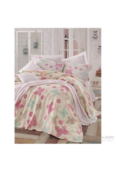 Eponj Home Baskılı Pike Takımı Çift Kişilik Popillon A.Krem Eponj Home Baskılı Pike Takımı Çift Kişilik Popillon A.Krem