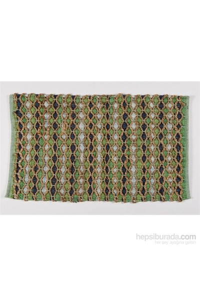 I Love Home Jüt Paspas Mavi Yeşil