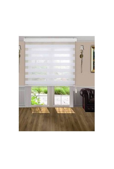 Brillant Düz Beyaz Zebra Perde 50X200 Brillant Düz Beyaz Zebra Perde 50X200