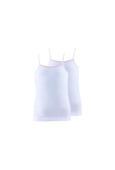 Blackspade Kız Çocuk Atlet 2Li Paket 1296 Beyaz Blackspade Kız Çocuk Atlet 2Li Paket 1296 Beyaz