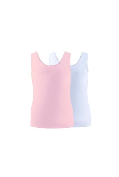 Blackspade Kız Çocuk Atlet 2li Paket 1297 Beyaz-Pembe Blackspade Kız Çocuk Atlet 2li Paket 1297 Beyaz-Pembe