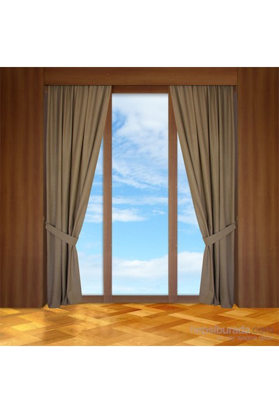 Gravel Tek Parça Fon Perde