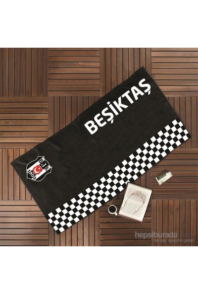 Taç Lisanslı Bjk Dama Plaj Havlusu