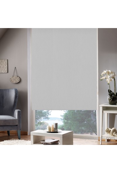 Taç Inova Kendini Temizleyen Mat Polyester Stor Perde Gri