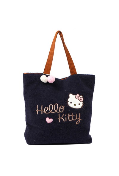 Hello Kitty 35233 Mavi Kahverengi Kız Çocuk Omuz Çantası