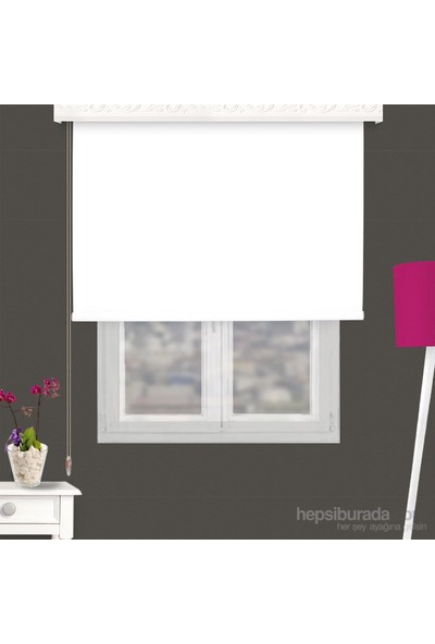 Brillant Stor Perde 170X200 Beyaz cm