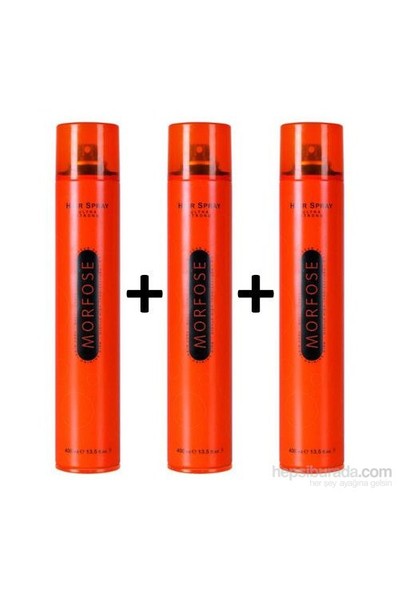 Morfose Ultra 400Ml Sert Saç Spreyi 3 Adet Morfose Ultra 400Ml Sert Saç Spreyi 3 Adet