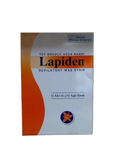 Lapiden Ağda Bandı Vücut Için 12 Adet (6 Çitf) Lapiden Ağda Bandı Vücut Için 12 Adet (6 Çitf)