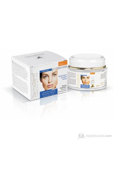 Dermaderm Cilt Lekelerine Karşı Bitkisel Leke Giderici & Cilt Beyazlatıcı Gece Kremi Dermaderm Cilt Lekelerine Karşı Bitkisel Leke Giderici & Cilt Beyazlatıcı Gece Kremi