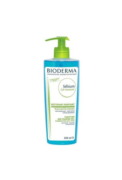 Bioderma Sebium Arındırıcı Foaming Gel 500 ml - Günlük Kullanımına Yönelik Deterjan İçermeyen Likit Temizleyici Bioderma Sebium Arındırıcı Foaming Gel 500 ml - Günlük Kullanımına Yönelik Deterjan İçermeyen Likit Temizleyici