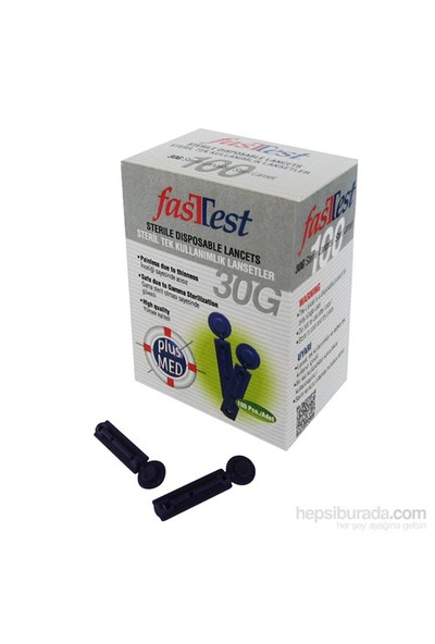 Plusmed M021961 Fasttest Steril Tek Kullanımlık Lanset-100lü