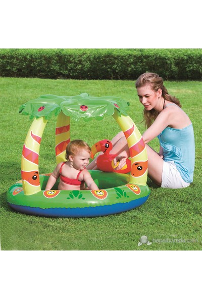 Bestway Üstü Palmiye Desenli Gölgelikli Çocuk Havuzu - 52179 ( 99 cm x 91 cm x 71 cm )