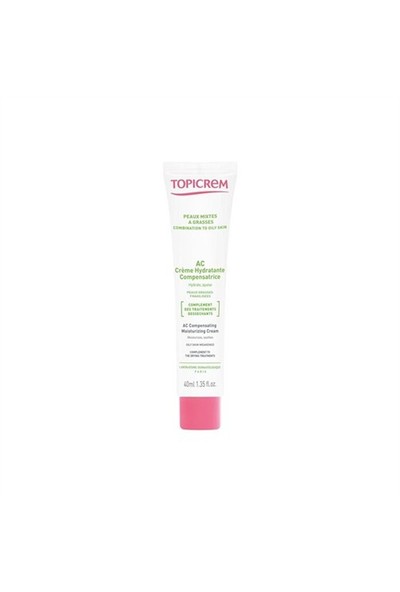 Topicrem AC Compensating Moisturizing Cream 40ml - Yağlı Ciltler İçin Yatıştırıcı ve Nemlendirici Krem Topicrem AC Compensating Moisturizing Cream 40ml - Yağlı Ciltler İçin Yatıştırıcı ve Nemlendirici Krem