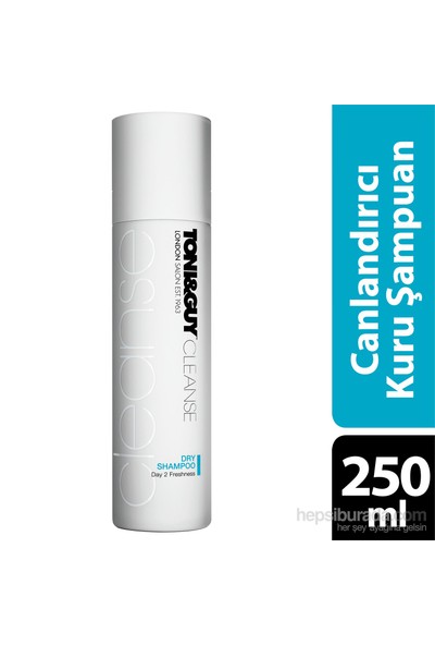 Toni&Guy Kuru Şampuan - Dry Shampoo 250 ml. Toni&Guy Kuru Şampuan - Dry Shampoo 250 ml.