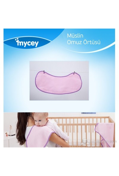 Mycey Müslin Kumaş Omuz Örtüsü / Pembe Mycey Müslin Kumaş Omuz Örtüsü / Pembe