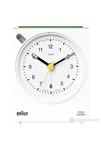 Braun Alarmlı Masa Saati Beyaz -Bnc004whwh