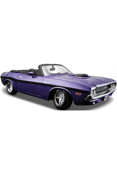 Maisto Dodge Challenger R/T Conv.1970 Model Araba 1:24 Special Edition Mor Maisto Dodge Challenger R/T Conv.1970 Model Araba 1:24 Special Edition Mor