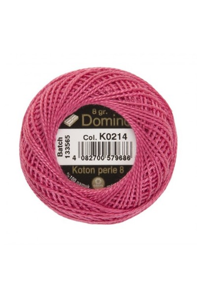 Coats Domino 8Gr Pembe No: 8 Nakış İpliği - K0214 Coats Domino 8Gr Pembe No: 8 Nakış İpliği - K0214