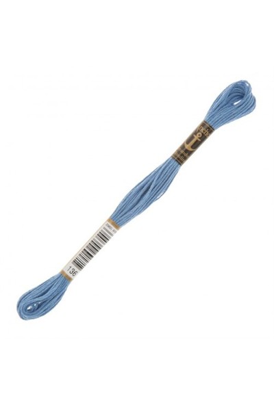Anchor Muline 8M Mavi Nakış İpliği - 0136 Anchor Muline 8M Mavi Nakış İpliği - 0136