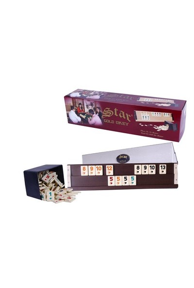 Star Gold Ahşap Okey Takımı