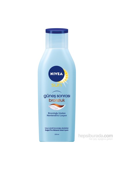 Nivea Sun Güneş Sonrası Bronzluk Uzatan Nemlendirici Losyon 200Ml Nivea Sun Güneş Sonrası Bronzluk Uzatan Nemlendirici Losyon 200Ml