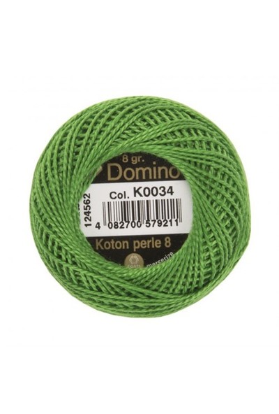 Coats Domino 8Gr Yeşil No: 8 Nakış İpliği - K0034 Coats Domino 8Gr Yeşil No: 8 Nakış İpliği - K0034
