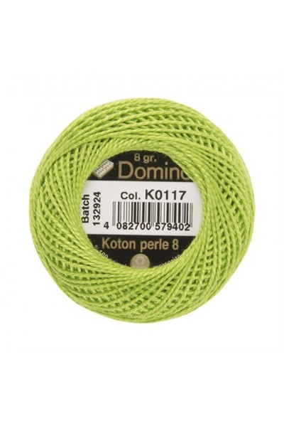 Coats Domino 8Gr Yeşil No: 8 Nakış İpliği - K0117 Coats Domino 8Gr Yeşil No: 8 Nakış İpliği - K0117