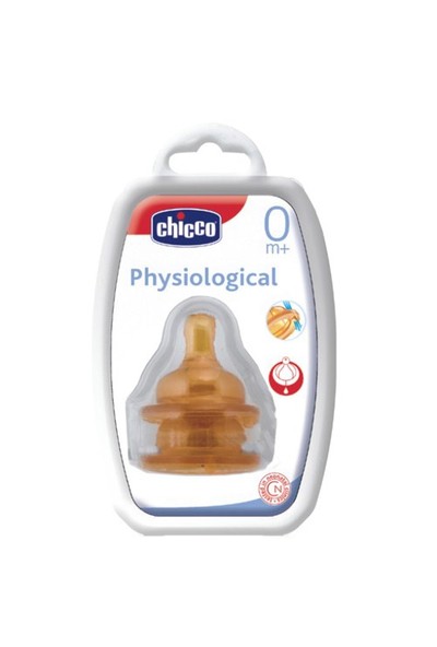 Chicco Fizyolojik Biberon Emziği 0 ay+ Normal Akış Kauçuk Chicco Fizyolojik Biberon Emziği 0 ay+ Normal Akış Kauçuk
