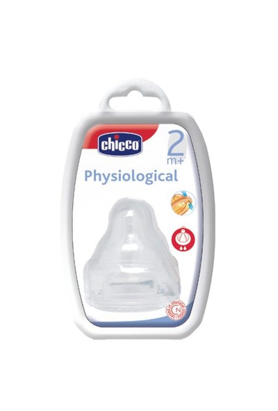 Chicco Fizyolojik Biberon Emziği 2 ay+ Orta Akış Silikon Chicco Fizyolojik Biberon Emziği 2 ay+ Orta Akış Silikon