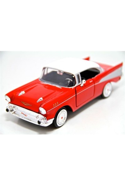 Motormax 1:24 1957 Chevy Bel Air -Kırmızı Model Araba Motormax 1:24 1957 Chevy Bel Air -Kırmızı Model Araba