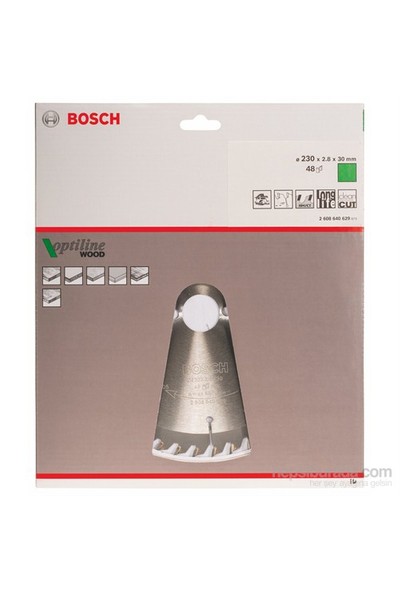 Bosch - Optiline Serisi Ahşap İçin Daire Testere Bıçağı - 230 X 30 X 2,8 Mm, 48 Diş Bosch - Optiline Serisi Ahşap İçin Daire Testere Bıçağı - 230 X 30 X 2,8 Mm, 48 Diş