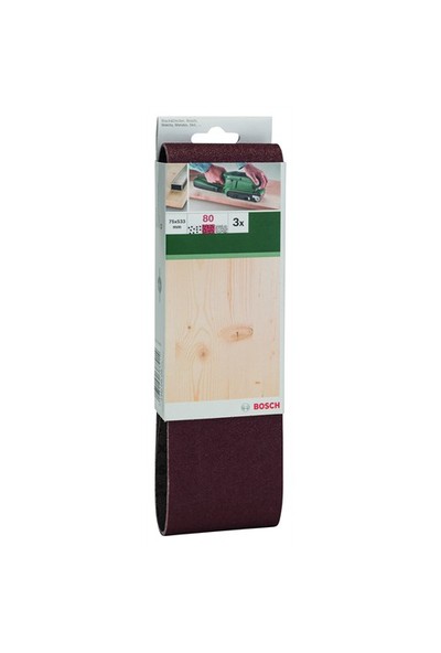 Bosch - Tank Zımpara Kağıdı 3'Lü, 75 X 533 Mm 80 Kum