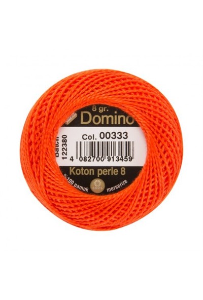 Coats Domino 8Gr Turuncu No: 8 Nakış İpliği - 00333 Coats Domino 8Gr Turuncu No: 8 Nakış İpliği - 00333