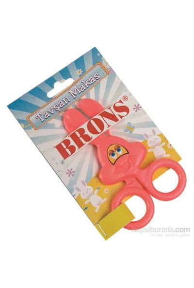 Brons Br-203 Tavşan Okul Makası Plastik
