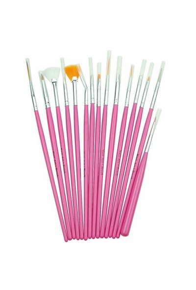 Simin Nailart 15'Li Tırnak Süsleme Fırçası