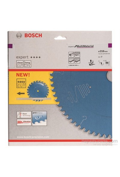 Bosch - Expert Serisi Çoklu Malzeme İçin Daire Testere Bıçağı - 216 X 30 X 2,4 Mm, 64 Diş Bosch - Expert Serisi Çoklu Malzeme İçin Daire Testere Bıçağı - 216 X 30 X 2,4 Mm, 64 Diş