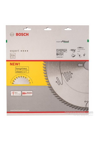 Bosch - Expert Serisi Ahşap İçin Daire Testere Bıçağı - 300 X 30 X 3,2 Mm, 48 Diş Bosch - Expert Serisi Ahşap İçin Daire Testere Bıçağı - 300 X 30 X 3,2 Mm, 48 Diş