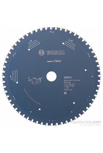 Bosch - Expert Serisi Metal İçin Daire Testere Bıçağı - 254 X 25,4 X 2,6 Mm, 60 Diş Bosch - Expert Serisi Metal İçin Daire Testere Bıçağı - 254 X 25,4 X 2,6 Mm, 60 Diş
