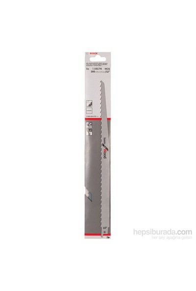Bosch - Basic Serisi Ahşap İçin Tilki Kuyruğu Bıçağı S 1617 K - 5'Li Paket Bosch - Basic Serisi Ahşap İçin Tilki Kuyruğu Bıçağı S 1617 K - 5'Li Paket